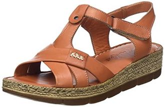 Andrea Conti Femme 1889615 Sandale, Orange Rouille, 36 EU