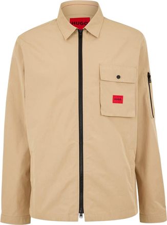 HUGO BOSS Hugo - Hemdjacke f&uuml;r Herren, Baumwolle (Mittelbeige)