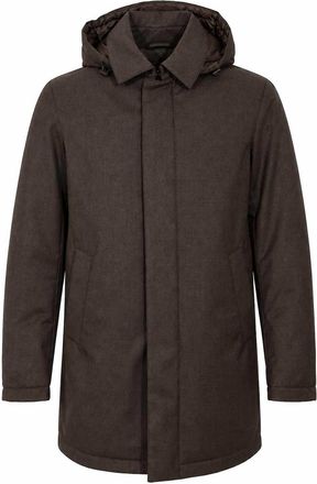 Herno Manteau Au Genou - Marron Fonc&eacute;