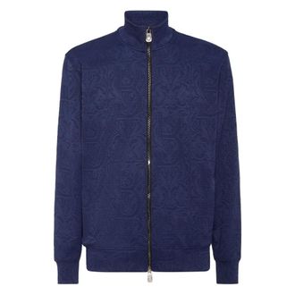 Billionaire Boys Club Homme, Sweatshirts et sweats &agrave; capuche, Bleu, Taille: M Jacquard Tracksuit Jacket LS