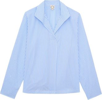 Ines De La Fressange Femme, Blouses et Chemises, Bleu, Taille: 34 FR Noa Top