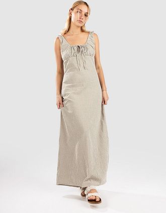 Rhythm Lola Check Kleid olive