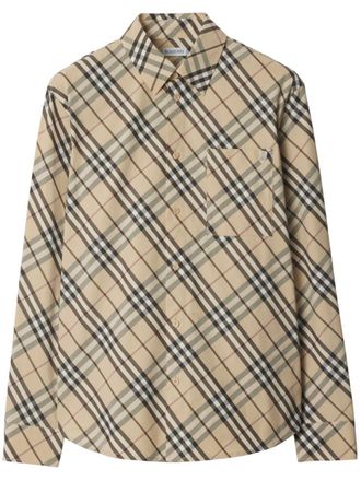 Burberry chemise à carreaux - Tons neutres