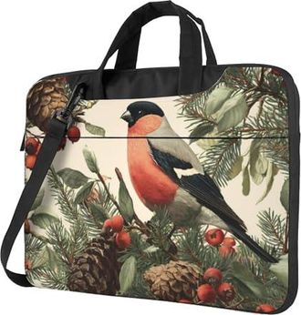 Generic Pinecone Sac pour ordinateur portable de 15,6, housse de protection antichoc pour ordinateur portable de 15,6, motif feuilles dhiver, pour homme et fe