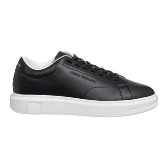 A|X Armani Exchange Homme, Chaussures, Noir, Taille: 44 EU Baskets &agrave; Lacets Unies