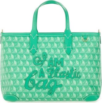 Anya Hindmarch Femme, Sacs, Vert, Taille: ONE Size I Am a Plastic Bag Tote XS Motif