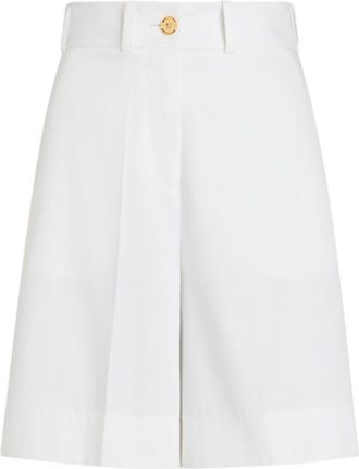 Patou Bermudas aus Gabardine - Weiß