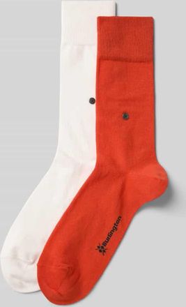 Burlington Socken mit Logo-Applikation im 2er-Pack