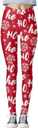 Generic Legging de sport 2026 pour femme - Imprim&eacute; de No&euml;l - Taille haute, blanc, XXL