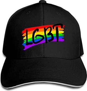 Hdadwy Gay Pride LGBT Drapeau Casquette de Baseball Casquette Sandwich Papa Chapeau rétro Cowboy Chapeau Denim Camionneur Chapeau Soleil Sports de Plein air 
