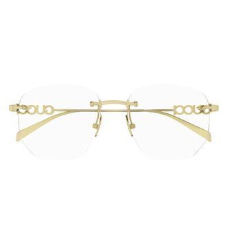 Gucci Eckige optische Fassung - - Accessories - unisex - Gelb - 54 MM