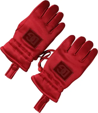 Dolce & Gabbana Mens Red Viscose Motorcycle Biker Mitten Gloves Pa+vi