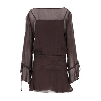 Staud Beatrix Kleid - - Dresses - Damen - Braun - S