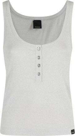 Pinko Pinko, Femme, Tops, Gris, Taille: 38 FR Chimerai17 Sleeveless Top