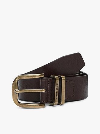 Tommy Hilfiger Ceinture Otis en cuir &agrave; boucle bross&eacute;e