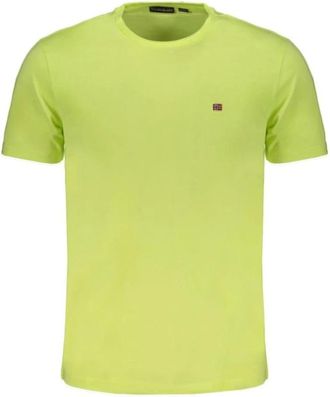 Napapijri Homme, Tops, Jaune, Taille: L Crew Neck Short Sleeve Tee