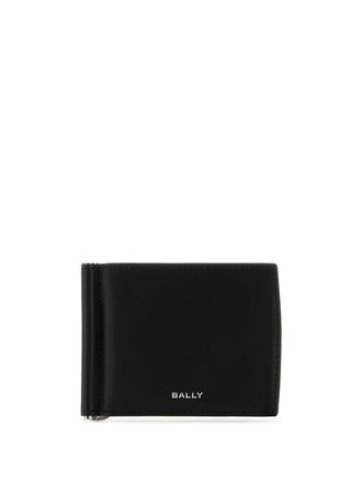 Bally porte-cartes en cuir - Noir