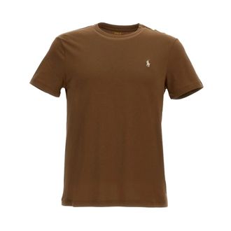 Polo Ralph Lauren Geripptes T-Shirt mit Rundhalsausschnitt - - Tops - Herren - Braun - S