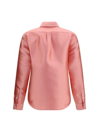 Calvin Klein Womens Sophie Shirt Candy Polyester; Silk