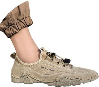 Generic Slip on Baskets pour Homme Antidérapantes et Large Chaussures Course Respirantes Randonnée en Plein air Semelle Souple Respirante de Sentier Dextérieu