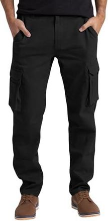 Generic Pantalon cargo pour homme, coupe ample, couleur unie, pantalon de cyclisme, coupe-vent, s&eacute;chage rapide, pantalon de randonn&eacute;e et dalpinisme, Noir, 3XL