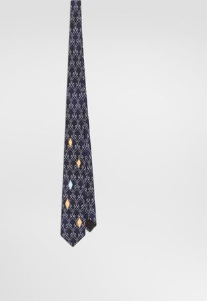 Dolce & Gabbana Krawatte Aus Twill Mit Vintage-print - Mann Krawatten Und Einstecktuch Pz