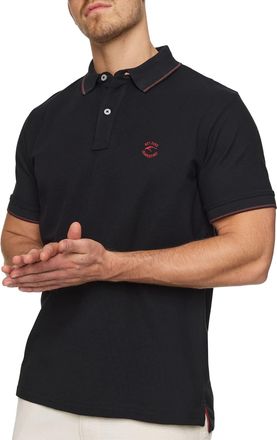 Indicode Herren Wallo Poloshirt aus Baumwolle | Herrenpoloshirt Polokragen Baumwollshirt Black, XXL
