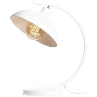 Licht-Erlebnisse Licht-erlebnisse - Lampe de chevet m&eacute;tal 40 cm haut blanc E27
