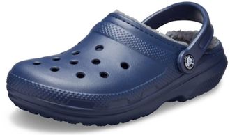 Crocs Unisex Erwachsene Classic Lined Clog Clog, Navy/Charcoal, 37/38 EU