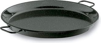 Lacor 60182 - Paella-Pfanne, Mini-Paellapfanne, ideal zum Präsentieren, Servieren und Kochen, Abdeckung mit emailliertem Stahl, Durchmesser 32 cm