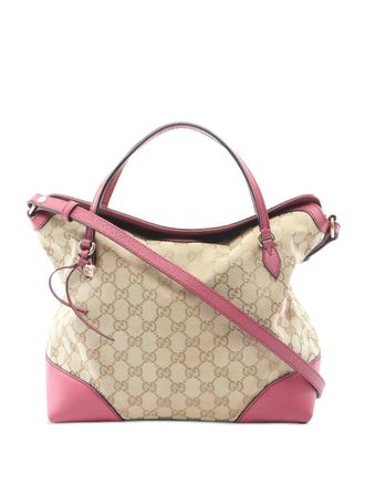 Gucci 2010 Bree Tote Bag aus GG-Canvas - Nude