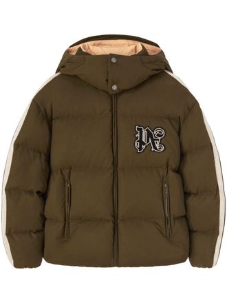 Palm Angels Daunenjacke mit Kapuze - Gr&uuml;n