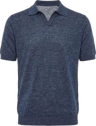 Gran Sasso Homme, Tops, Bleu, Taille: L 590C Tennis Polo
