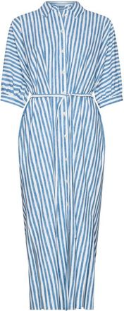 JapanTKY Japan Tky, Femme, Robes, Bleu, Taille: 36 FR YWA Dessin Hemdblusenkleid
