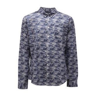 Sun 68 Sh029 Hemd - - Shirts - Herren - Blau - XL