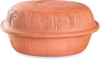 R&ouml;mertopf R&ouml;mertopf Br&auml;ter MAXI Klassiker G&auml;nsebr&auml;ter aus Naturton, 7 Liter, f&uuml;r bis zu 8 Personen, Dampfgarer-Prinzip f&uuml;r saftige Braten, ca. 42,5 x 32,5 cm, o