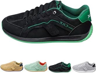 Generic Baskets en cuir pour homme - Chaussures de sport - Semelle plate - Chaussures de sport modernes - Chaussures de course - Chaussures de loisirs - Chaus