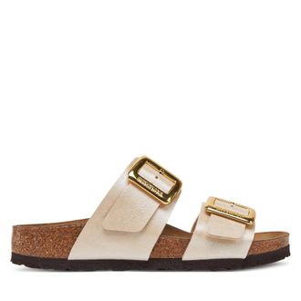 Birkenstock Pantoletten Birkenstock Sydney Cushion Buckle 1029492 Écru
