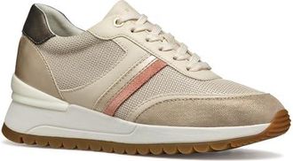 Geox Femme D DESYA A Basket, Lt Taupe/Lt Gold, 40 EU