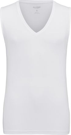 Olymp Herren T-Shirt Langarm Level.Five,Einfarbig,Body fit,Weiss 00,XXL