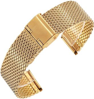 Generic Watch -Gurte Gurt aus Edelstahl 1.0 Drahtgitter 18mm 20 mm 22 mm 24 mm Band Armband Smart Smart