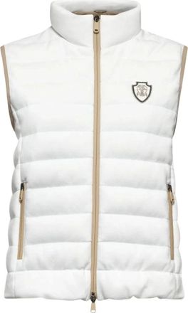 Brunello Cucinelli Logo-Appliqu&eacute; Gilet - - Jackets - Damen - Wei&szlig; - M