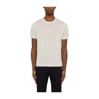 Drumohr Homme, Tops, Blanc, Taille: 2XL T-shirt Rasato