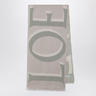 Loewe Beiger Schal aus Wolle und Kaschmir