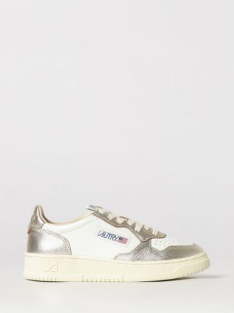 Autry Medalist Low Sneakers aus zweifarbigem Leder mit perforierter Spitze
