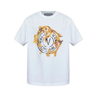 Versace Jeans Couture Homme, Tops, Bleu, Taille: XL T-shirt élégant 79Gahe01 Cj00T G03