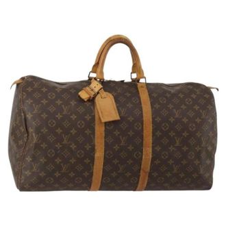 Louis Vuitton Sac Boston Keepall 55 Pre-owned - Femme - Pre-owned - Brun - Taille: ONE Size