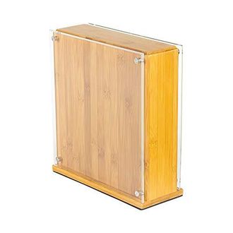 Rockingham Forge Magnetischer Messerblock aus Bambus für 6 Messer - Universeller Messerhalter für einfache und hygienische Aufbewahrung von Küchenmessern