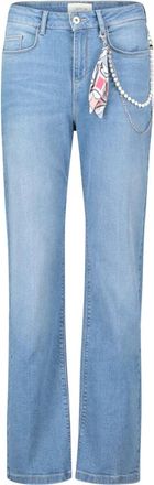 Cartoon Damen, Jeans, Blau, MGröße