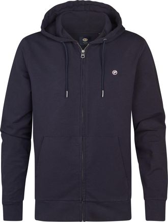 Petrol Industries Lässiger Cardigan Ironwood Blau XXXL